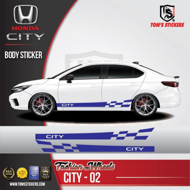 💥💥 NEW 2020 HONDA CITY CAR BODY STICKERS SET CITY - 02 | Lazada