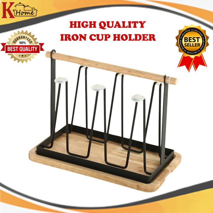 Kitchen Utensils Wrought Iron Cup Holder Creative Household Drain Cup ...