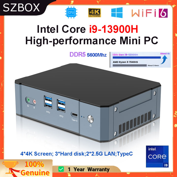 13th Gen Gaming Mini PC Intel Core i9 13900H Intel lris Xe Graphics ...