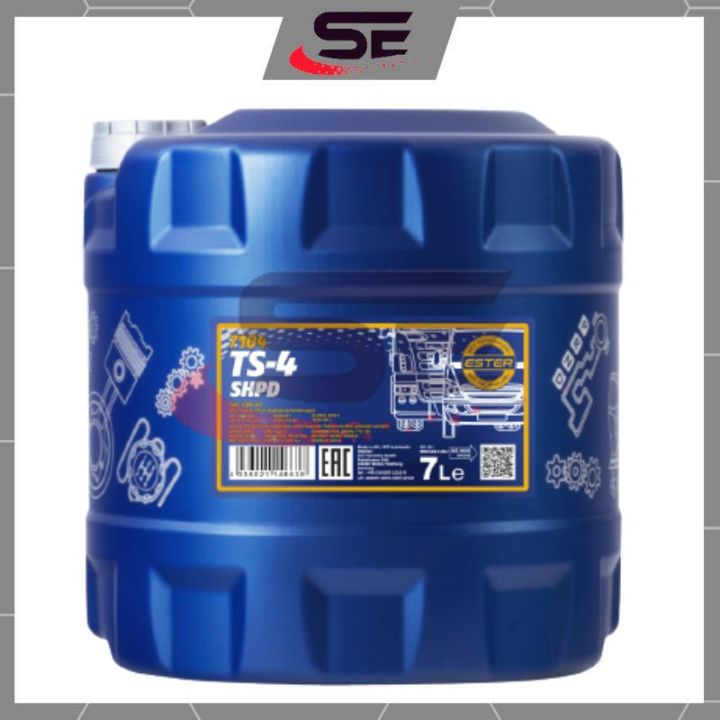 MANNOL TS-4 SHPD Extra Semi Synthetic Ester 15W40 Engine Oil 7Litre ...