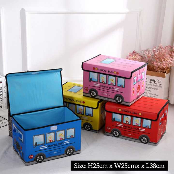 School bus Train Storage box Kids Storage Arrangement box Cartoon ...