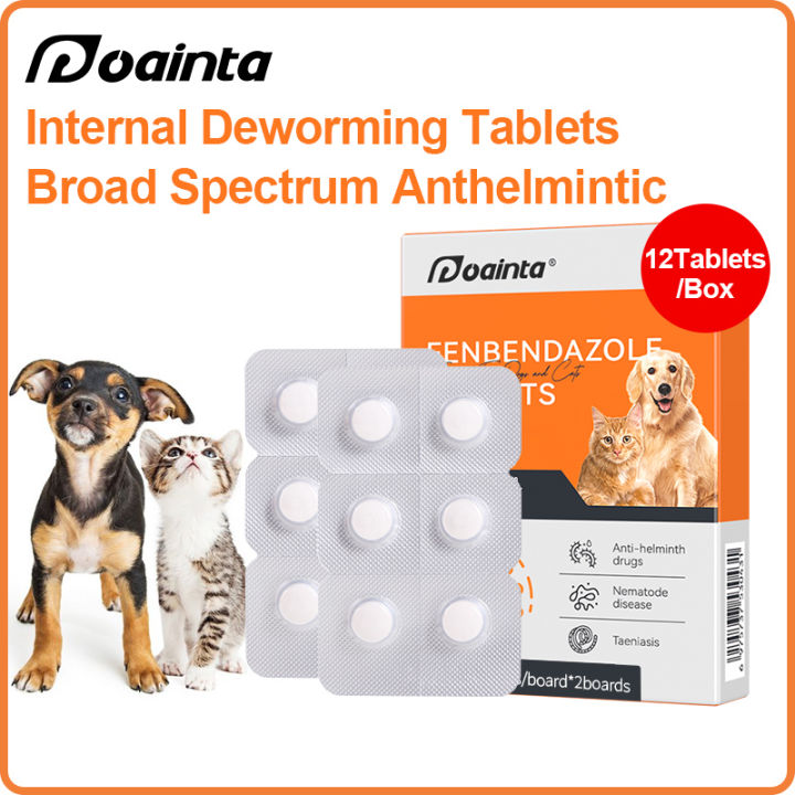 PUAINTA Deworm Tablet for Dogs and Cats Droad-Spectrum Athelmintics ...