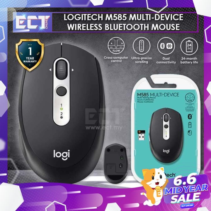 Logitech M585 Multi-Device Wireless Bluetooth Mouse | Lazada