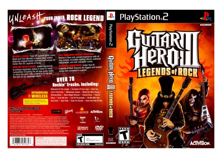 PS2 Guitar Hero 3 Legends Of Rock (DVD Game) | Lazada