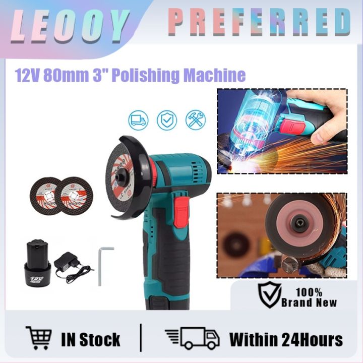 12V Handheld Mini Cordless Angle Grinder Portable Lithium Battery ...
