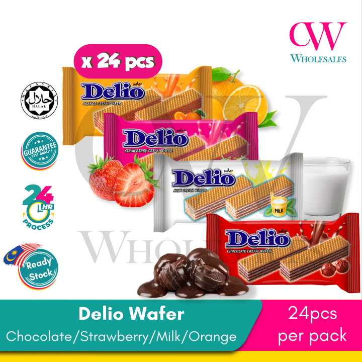 Delio Chocolate Cream Wafer (16g x 24pcs / 12pcs) | Halal | Ready Stock ...