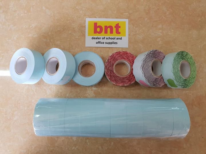 PRICE TAG STICKER ( HAND LABELER) METO TAPE 1000PCS PER ROLL | Lazada PH