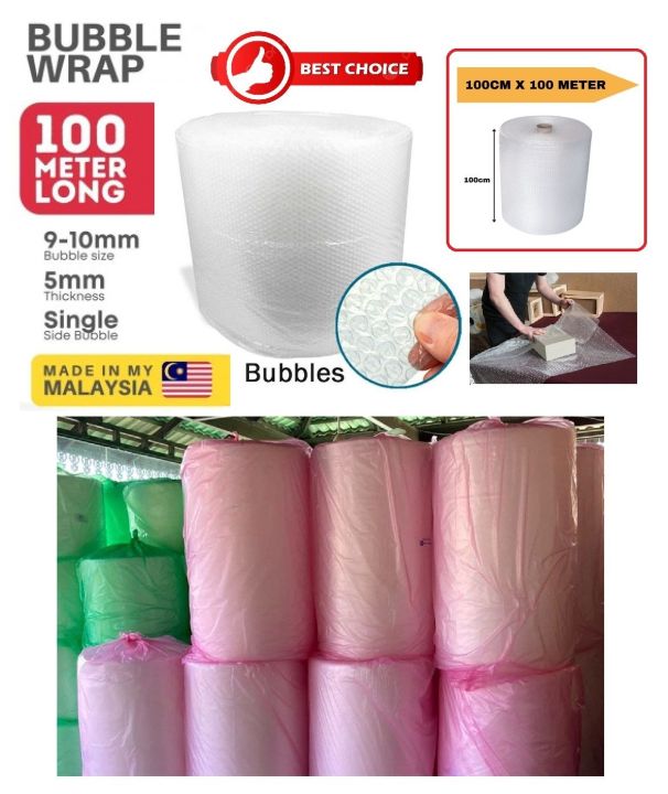 Pro Clear 1m x 100m Single Layer Bubble Wrap Rolls | Lazada