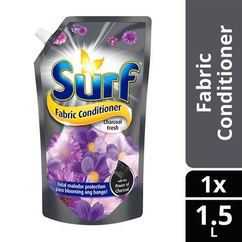 Surf Fabcon Charcoal Fresh Refill | 1.5L X 3PACKS | Lazada PH