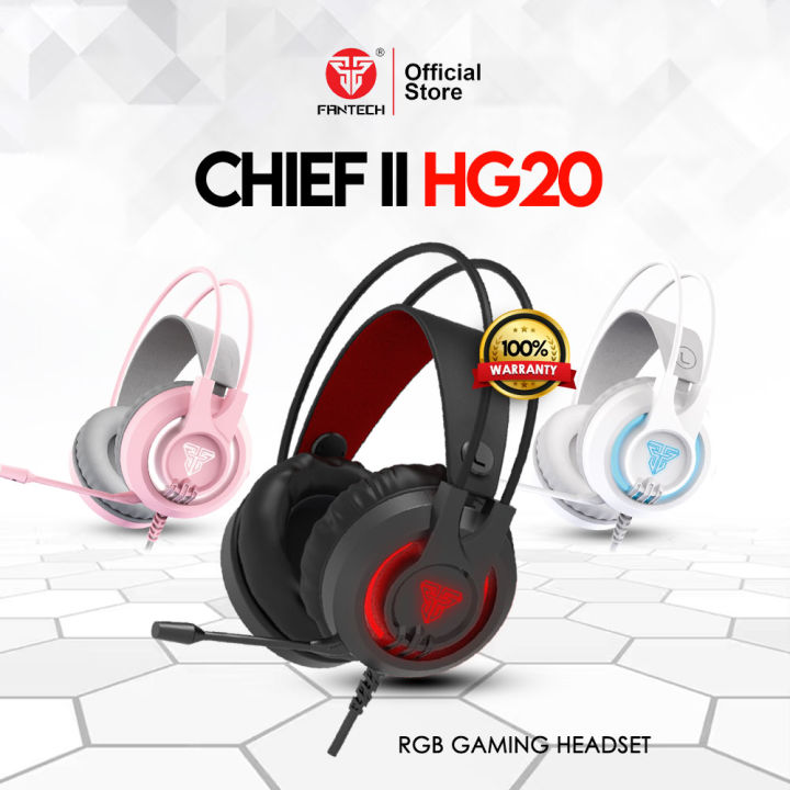 Fantech HG20 Chief II RGB Gaming Headset Headphones with Noise ...