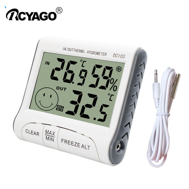 RCYAGO Digital LCD Thermo Meter Hygrometer Indoor Mini อุณหภูมิความชื้น ...