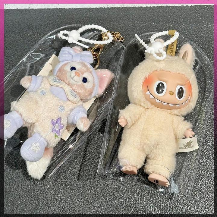 READY STOCK Transparent Blind Box Doll Dust Cover Cute Labubu Storage ...