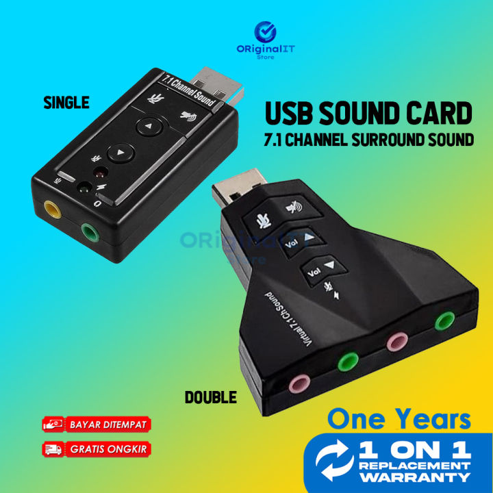 Usb Sound Card 7.1 Channel Virtual Surround | Lazada Indonesia