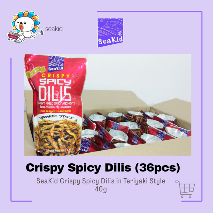 SeaKid Crispy Dilis Spicy 40g (SET of 36) | Lazada PH