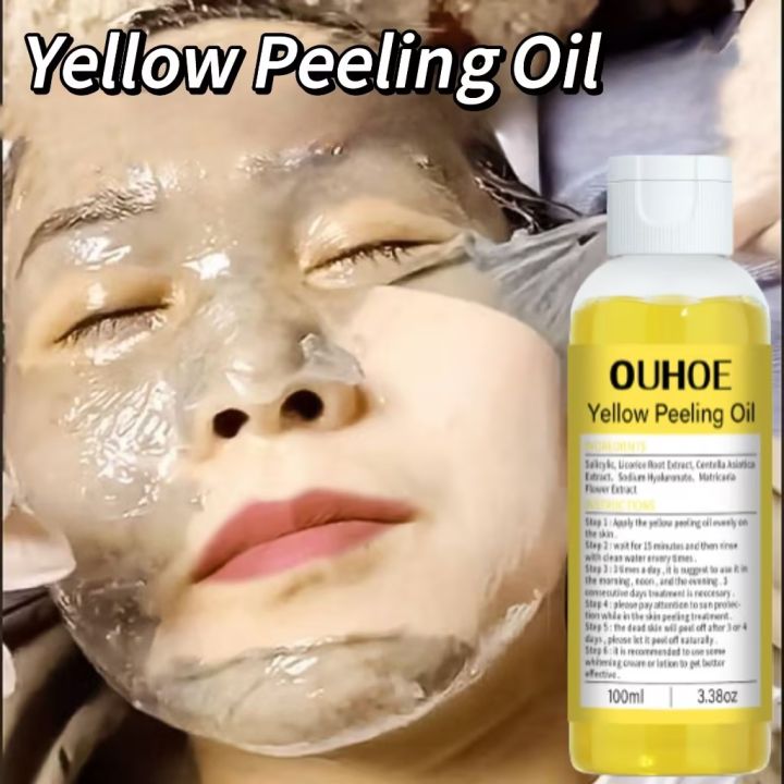 OUHOE Yellow peeling oil original whitening body peeling oil Clarity ...