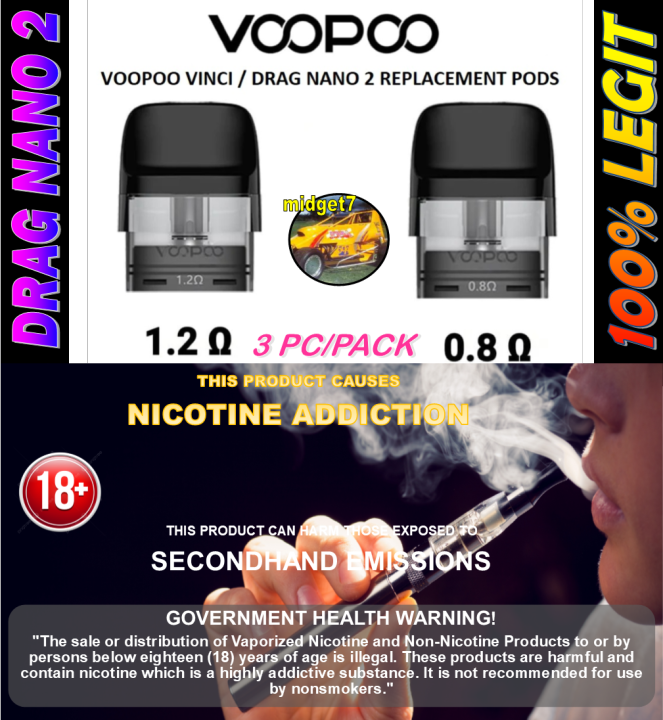 Voopoo Drag Nano 2 Pod Atomizer | Lazada PH