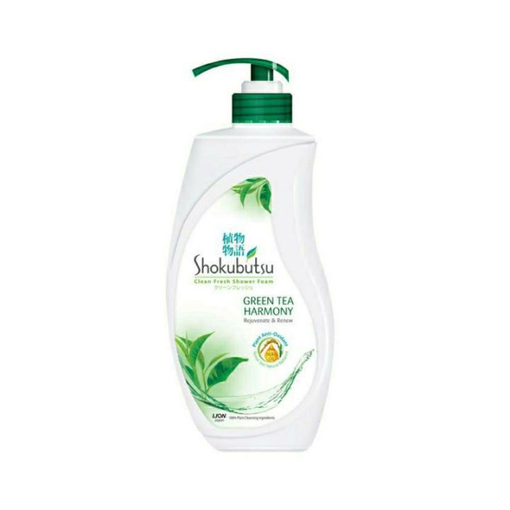 Shokubutsu Green Tea Harmony Clean Fresh Shower Foam 650g | Lazada