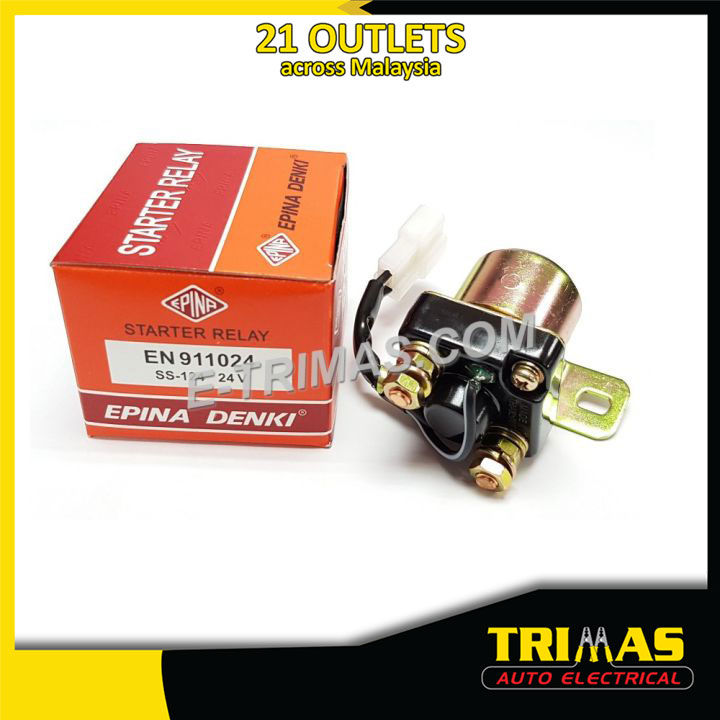 TRIMAS Original Epina Denki Starter Relay 12V 24V 100A SS112 SS124 ...