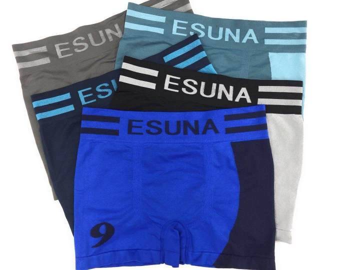 ESUNA แพ็ค5 ตัว กางเกงในบ๊อกเซอร์ชาย ผ้านิ่มสวมใส่สบาย ไม่รัด ไม่อึดอัด ...