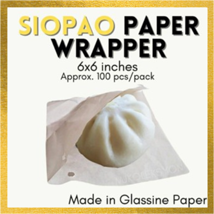 ( LAZ-5 ) Donut Siopao Paper Wrapper Hotdog Sandwich 6x6inches | Lazada PH