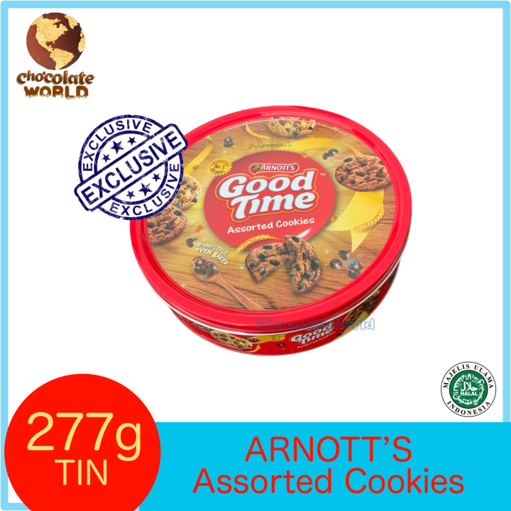 Arnnott's Good Time Chocolate Chips Cookies Tin 277g (Made in Indonesia ...