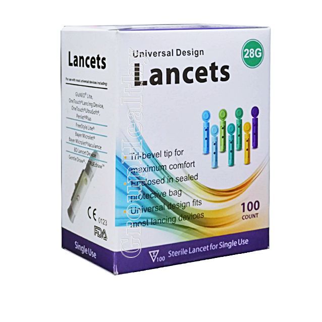 Universal Design Lancets (28G) เข็มเจาะเลือด สำหรับปากกา ใช้ได้กับปากกา ...
