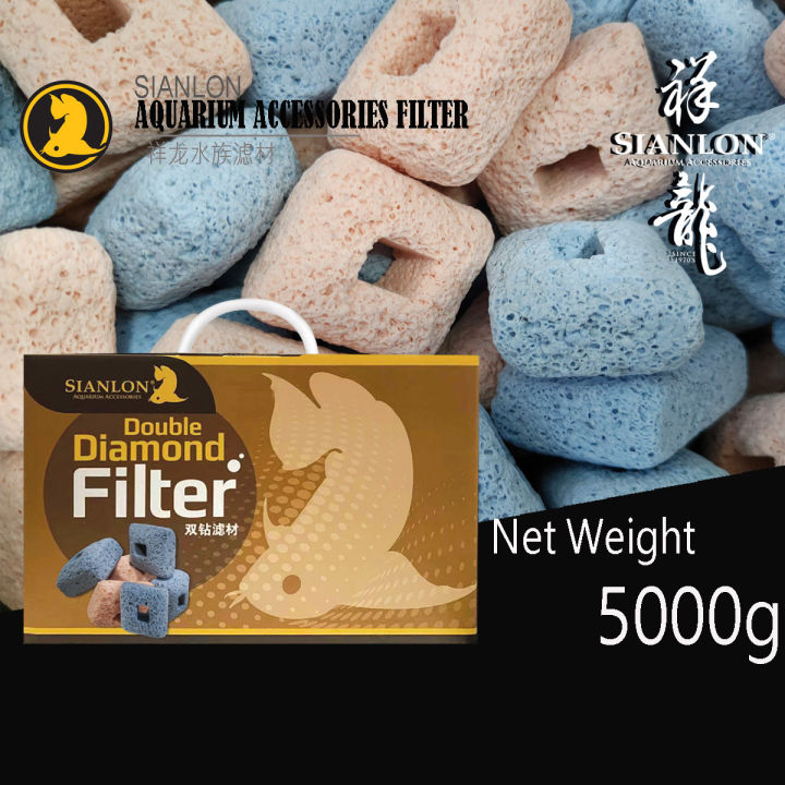 Sianlon Double Diamond Filter/Aquarium Filtration Equipment/ 双磚滤材 ...