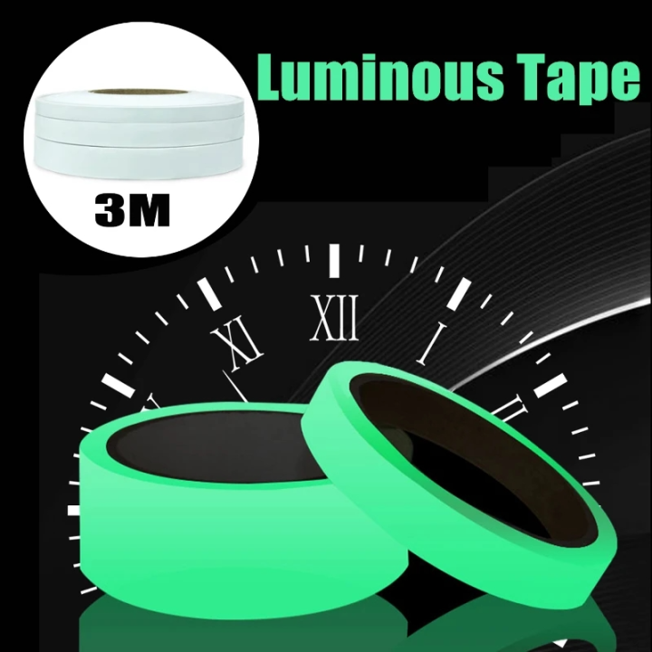 1Roll Luminous Tape Removable Waterproof Glow Tape Sticker Luminescent ...