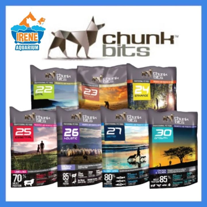 Chunk Bits Dog Food 4kg Sensi/Enchance/Growth/Holistic/Vital | Lazada