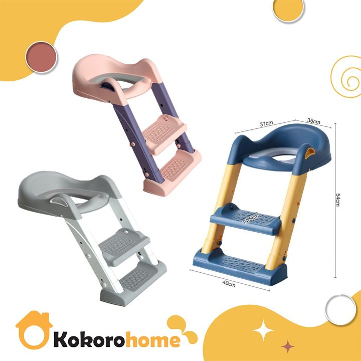 KOKORO Toilet Training Ladder Children's Use Toilet Ladder Foldable ...