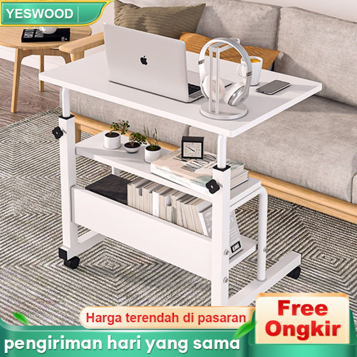 Meja Laptop Adjustable Meja Laptop Roda Meja Kerja Adjustable Meja ...