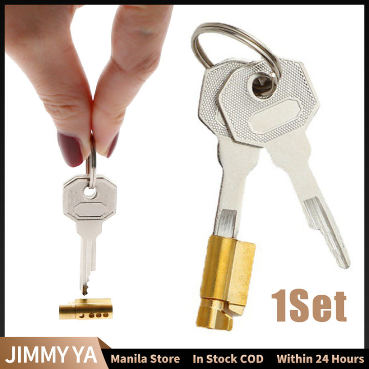 Mini Cylinder Lock with Keys Mailbox Lock Hardware Freezer Locks ...