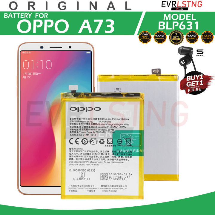 OPPO A73 BATTERY MODEL BLP631 100%ORIGINAL EQUIPMENT MANUFACTURER ...