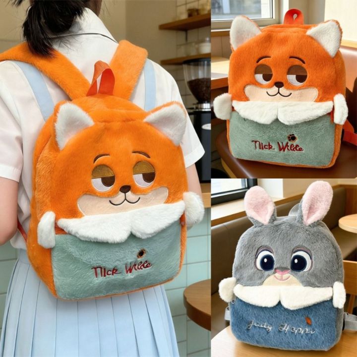 GOFIDIN จูดี้ นิค กระเป๋าเป้ Zootopia 2 การ์ตูน ความจุขนาดใหญ่ กระเป๋า ...