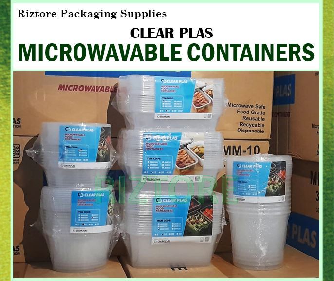Clear Plas Microwavable Container 10's/pack | Lazada PH