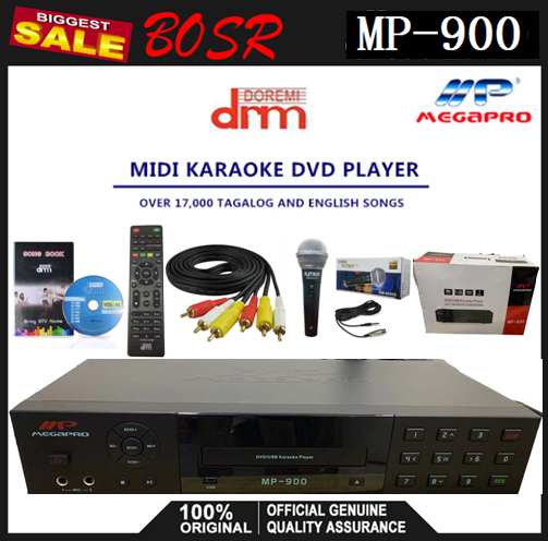 New MEGAPRO MP900 Karaoke Player Over 18k Songs w/ Free Mic Volume 68 ...