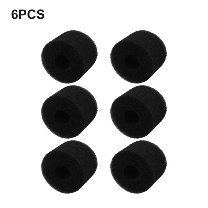 Unirax ตัวกรองอ่างน้ำร้อนโฟมใช้ซ้ำได้ซักได้6ชิ้นสำหรับสปาบริสุทธิ์ ...