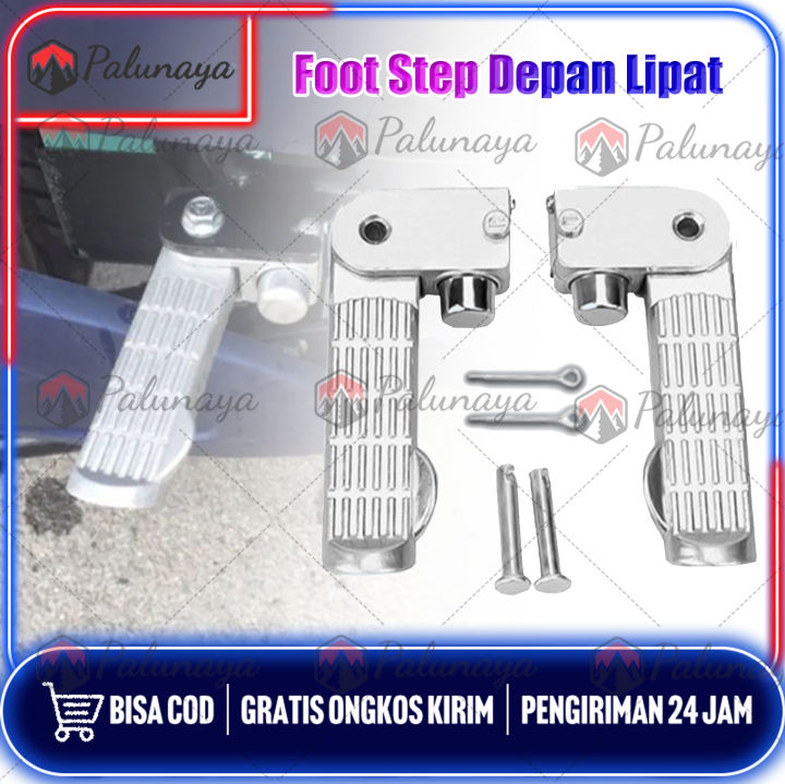 Foot Step Depan Lipat / 1 Pasang Anti Slip Pedal As Sepeda Elektrik ...