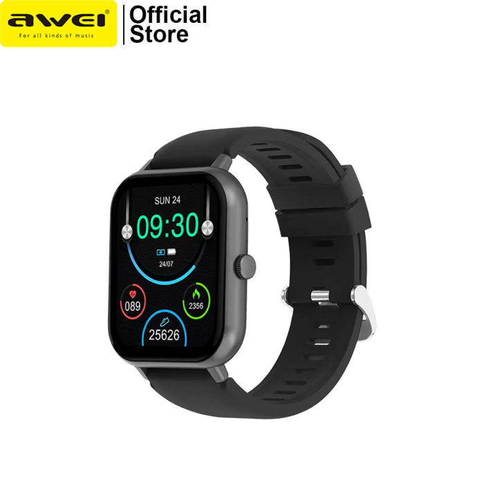 Awei H25 Wireless Bluetooth Smartwatch Heart Rate Monitoring, Calorie ...