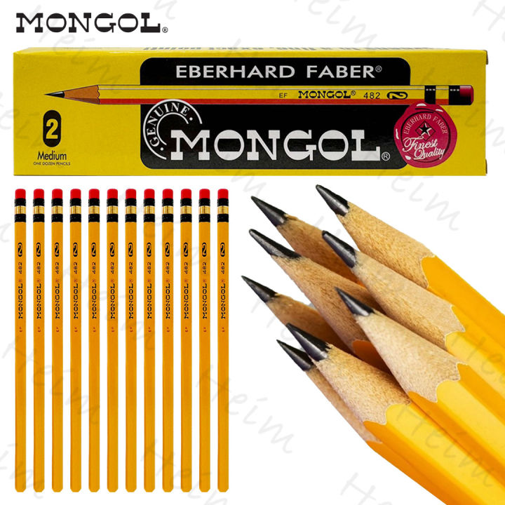 1box/12pcs Mongol Pencil (#2 Medium) Mongol octagon Pencil Professional ...