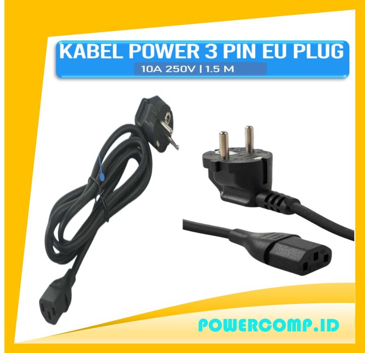 Kabel Power AC CPU/Monitor! Kabel Daya AC Adaptor Pengisi Daya Monitor ...