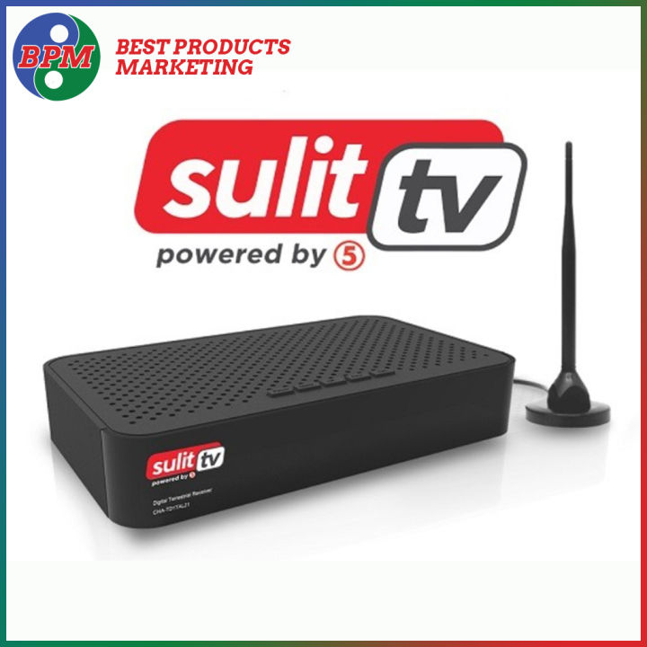 BPM Sulit TV Digibox Powered by TV5, Digital TV Receiver Box with Remote | Lazada PH