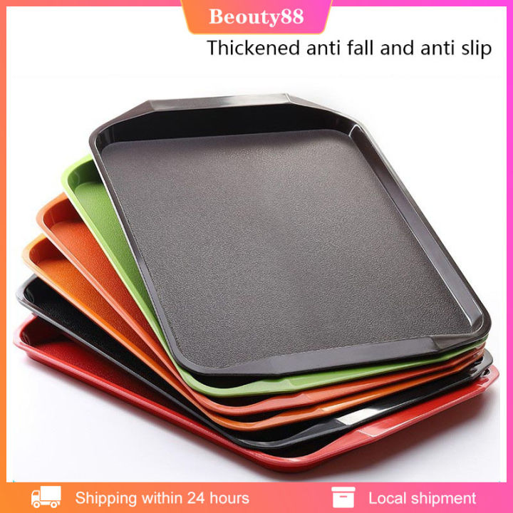 43*30cm Rectangular Plastic Tray Food Serving Tray Burger Fries Tray ...