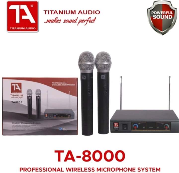 TITANIUM AUDIO TA-8000 UHF DUAL WIRELESS MICROPHONE | Lazada PH