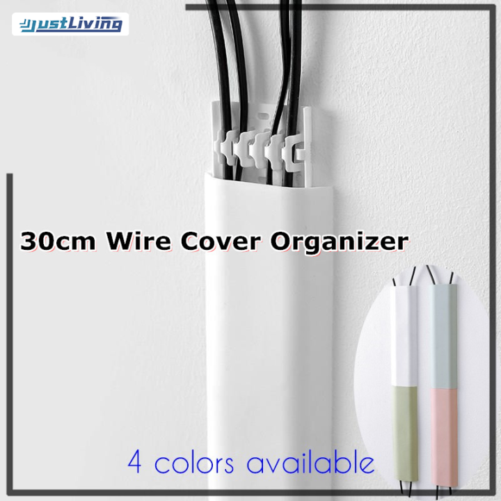 JustLiving 30cm Wire Cover Organizer Wall Cable Duct Channel For Wire ...