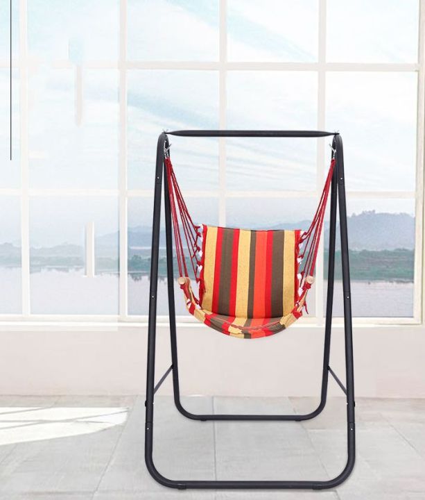 Home Zania Thick Metal Frame Swing Home Rocking Chair Hammock (Random ...