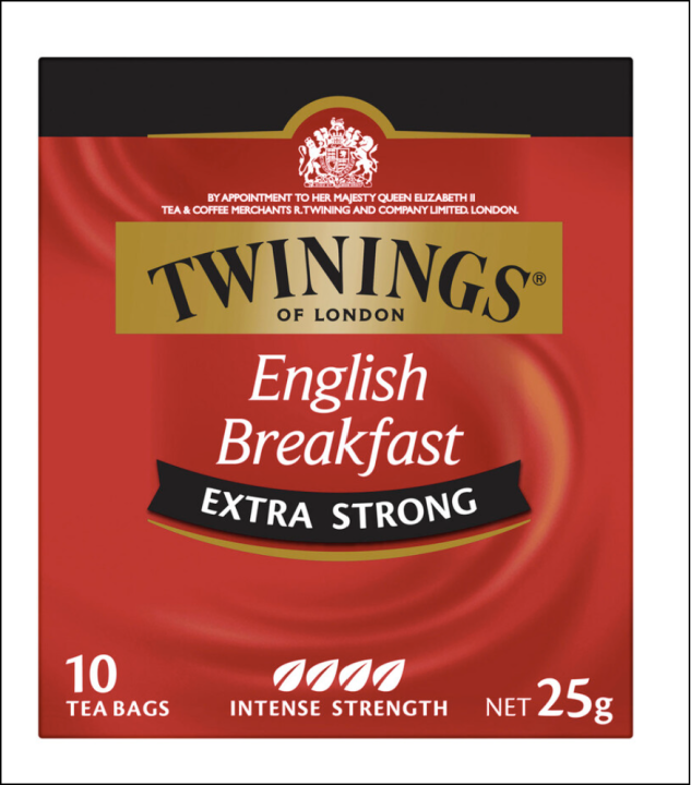 Twinings English Breakfast Extra Strong Tea Bags 10 pack - Expiry Date ...