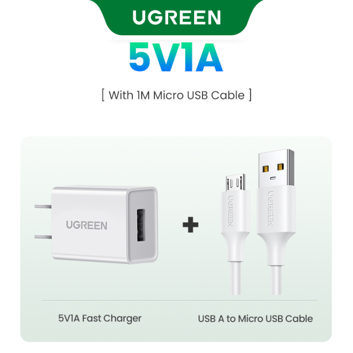 UGREEN 5V 1A USB Charger with Cable for Android Phone | Lazada PH