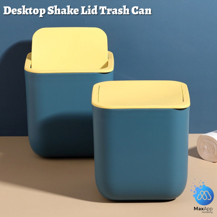 (Ready Stock) Mini Desktop Trash Bin Office Table Small Waste Bin ...