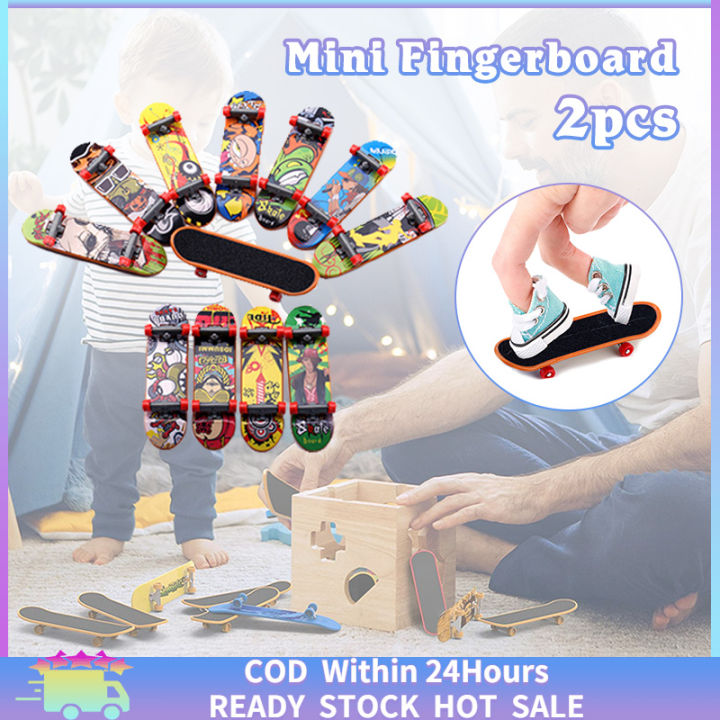 [Fast Delivery]2Pcs Mini Finger Skateboard Toy Professional Creative ...